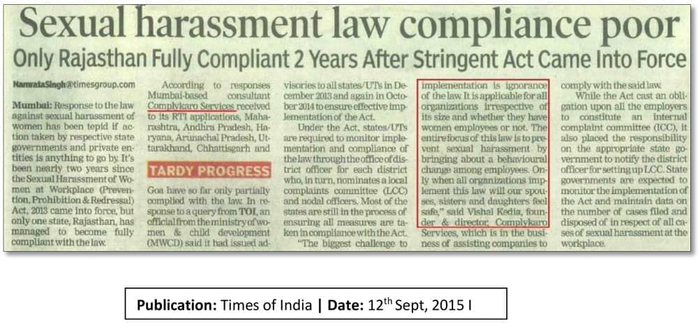 Understanding the PoSH Complaint Process in Workplaces